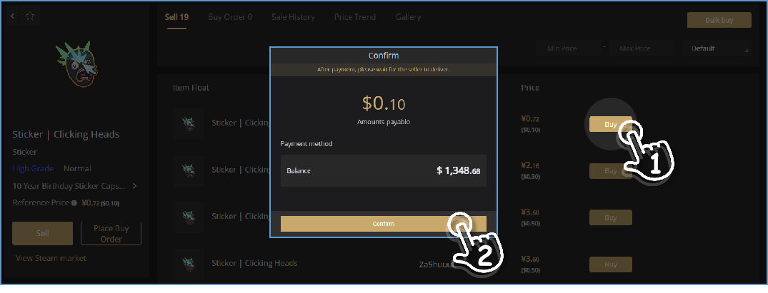 BUFF Market - Buy, sell, instant cash out CS2, CSGO items